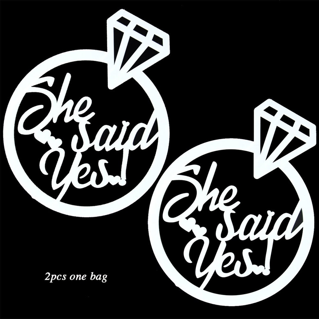 Acrylic Wedding Sign/custom She Said Yes/bridal Shower Sign/wedding ...
