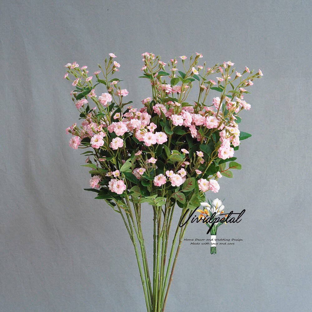 1stem Silk Multi-head Mini Roses for Bridal Bouquets | Etsy