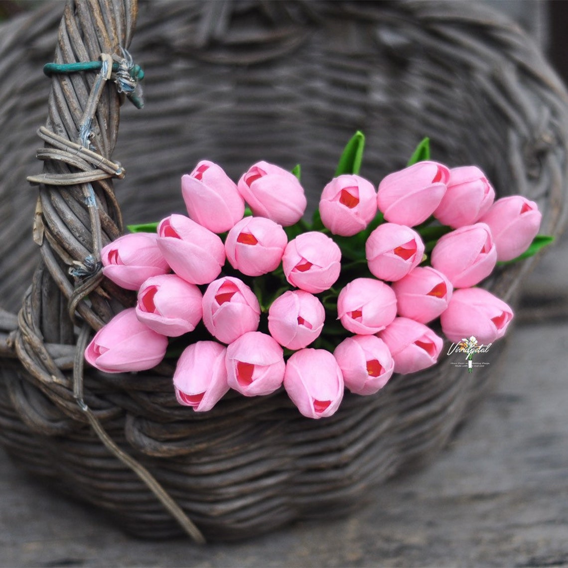 Sweet Pink Tulip Real Touch Tulip Bouquet Small Blush Pink - Etsy