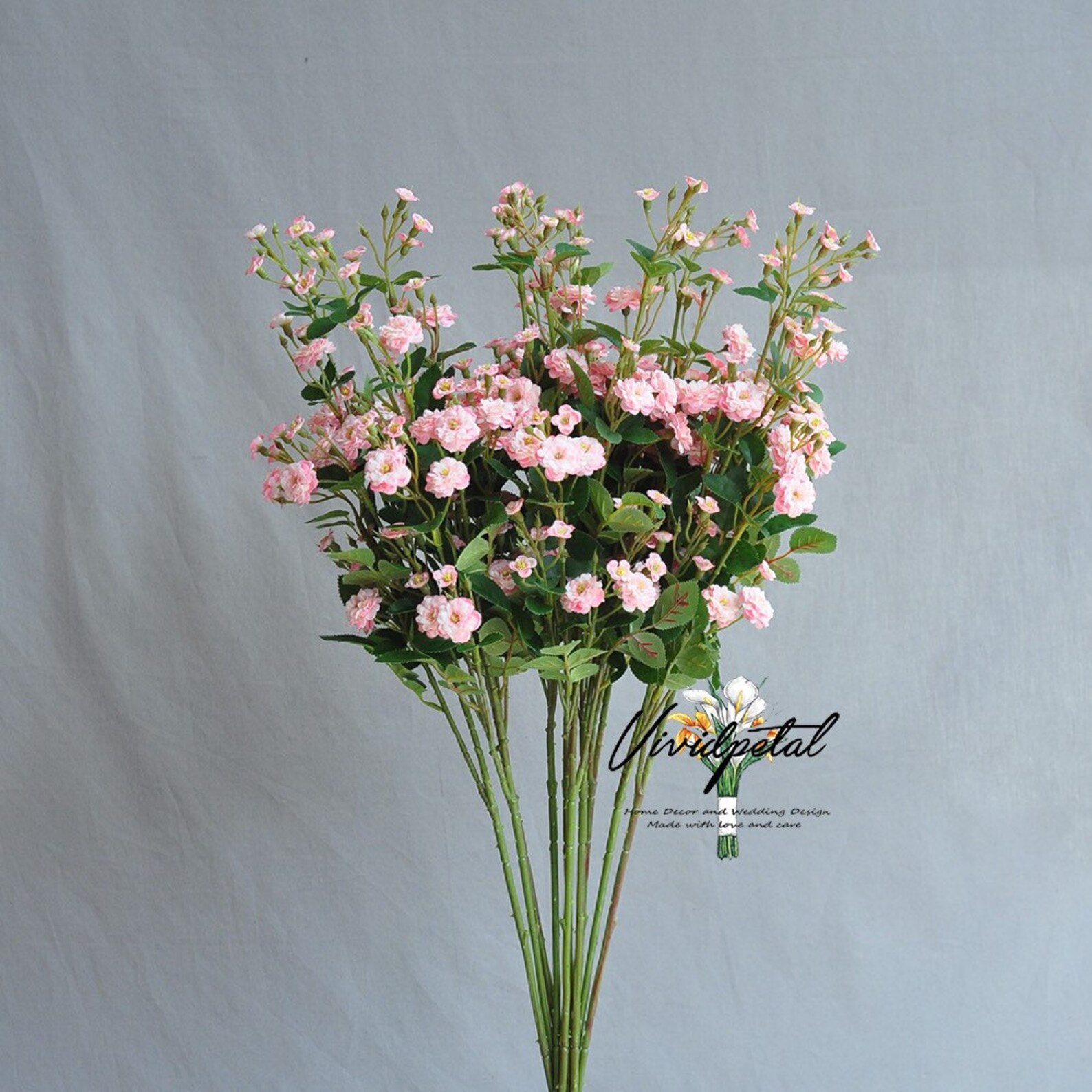 1stem Silk Multi-head Mini Roses for Bridal Bouquets | Etsy