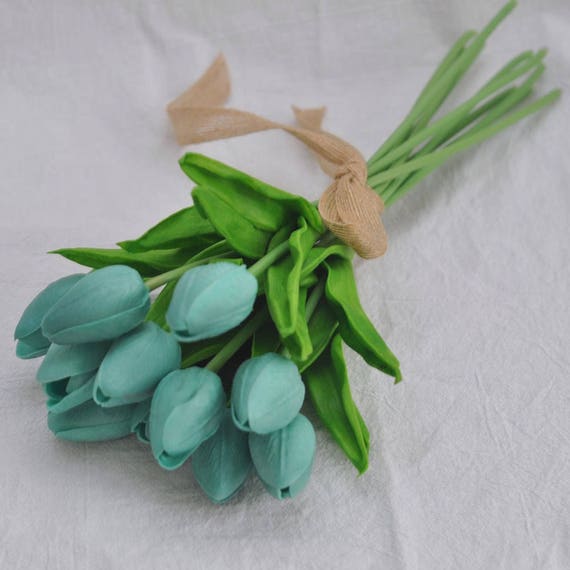 Teal Tulips