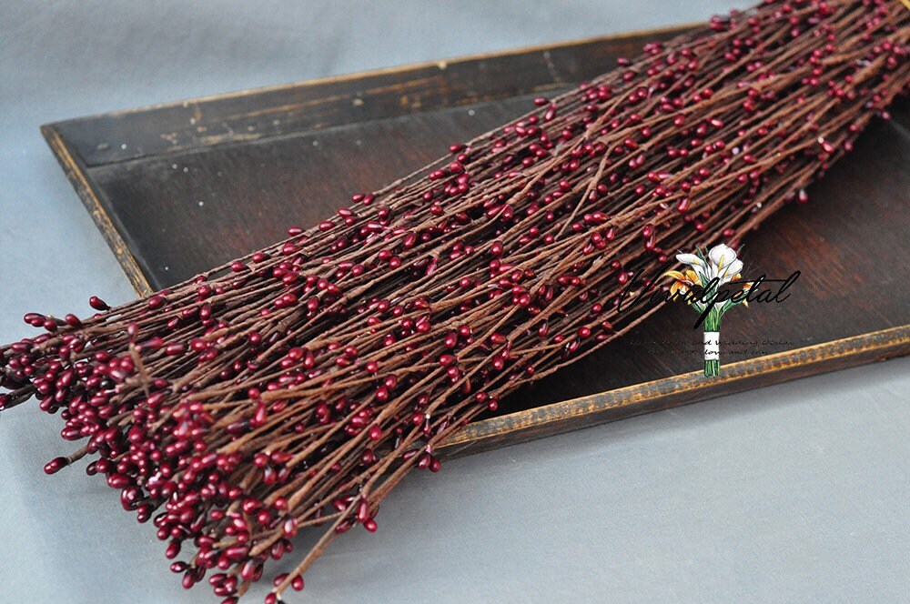 50 Pcs Pip Berry Stemsburgendy Pip Berry Wreathpip Berry - Etsy