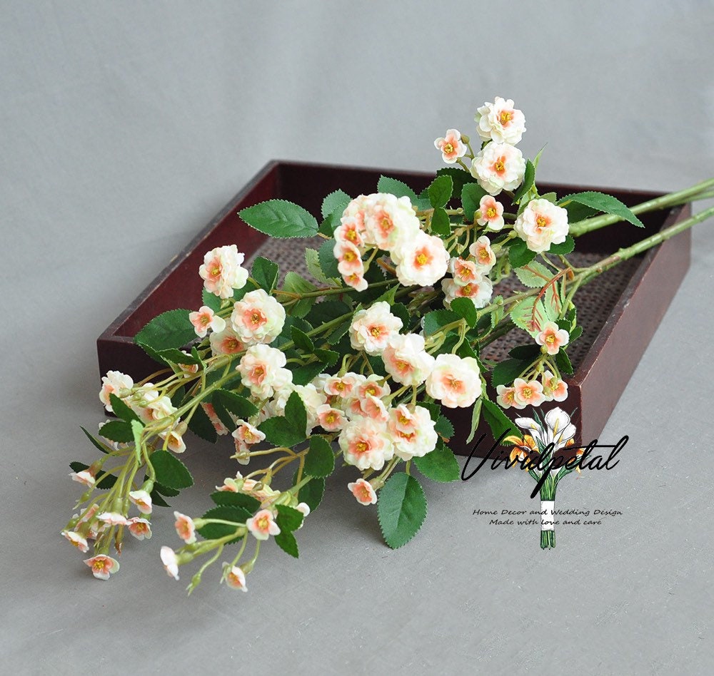 1stem Silk Multi-head Mini Roses for Bridal Bouquets | Etsy