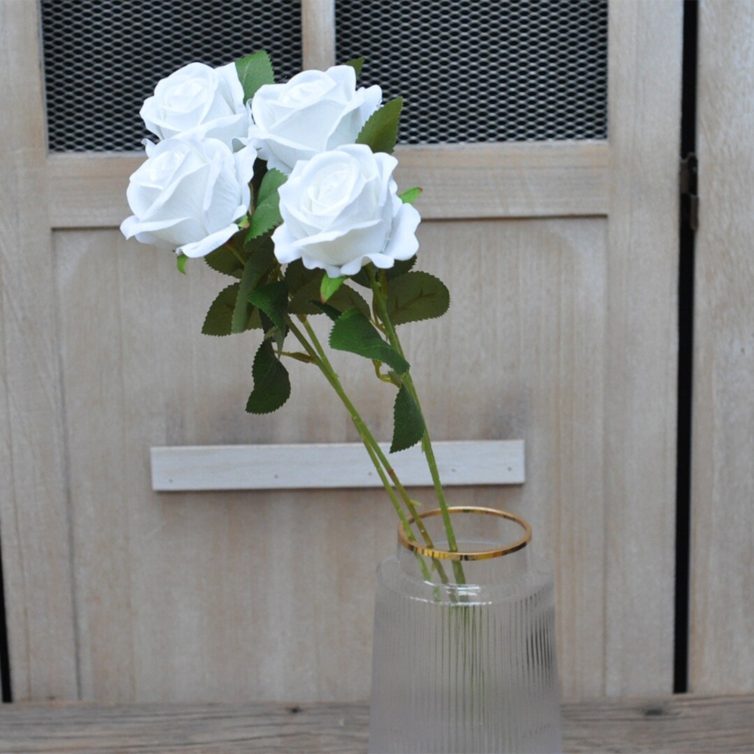 Silk Rose/real Looking Rose/single Stem Rose/wedding Rose/artificial ...