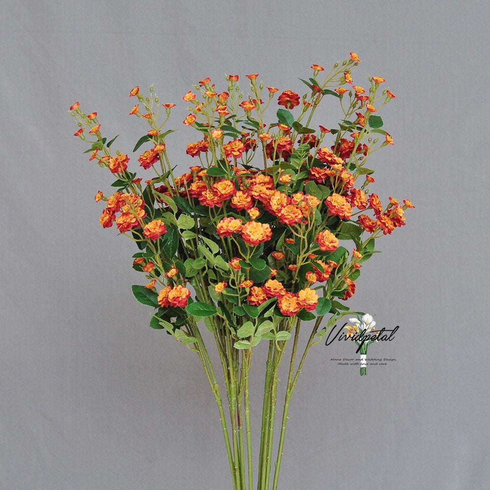 1stem Silk Multi-head Mini Roses for Bridal Bouquets - Etsy