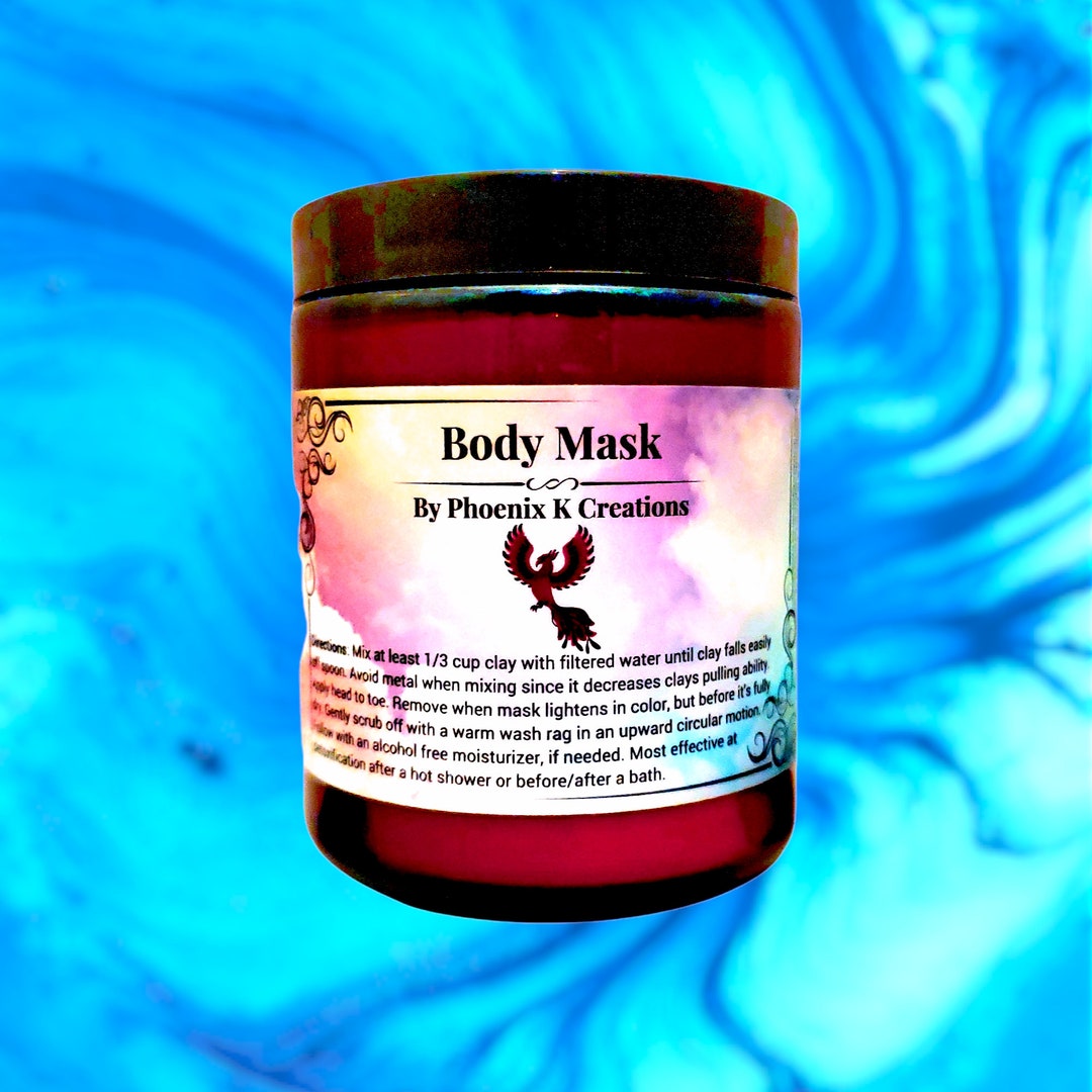 Organic Body Mask Vegan Herbal Clay Mud Mask Full Body - Etsy