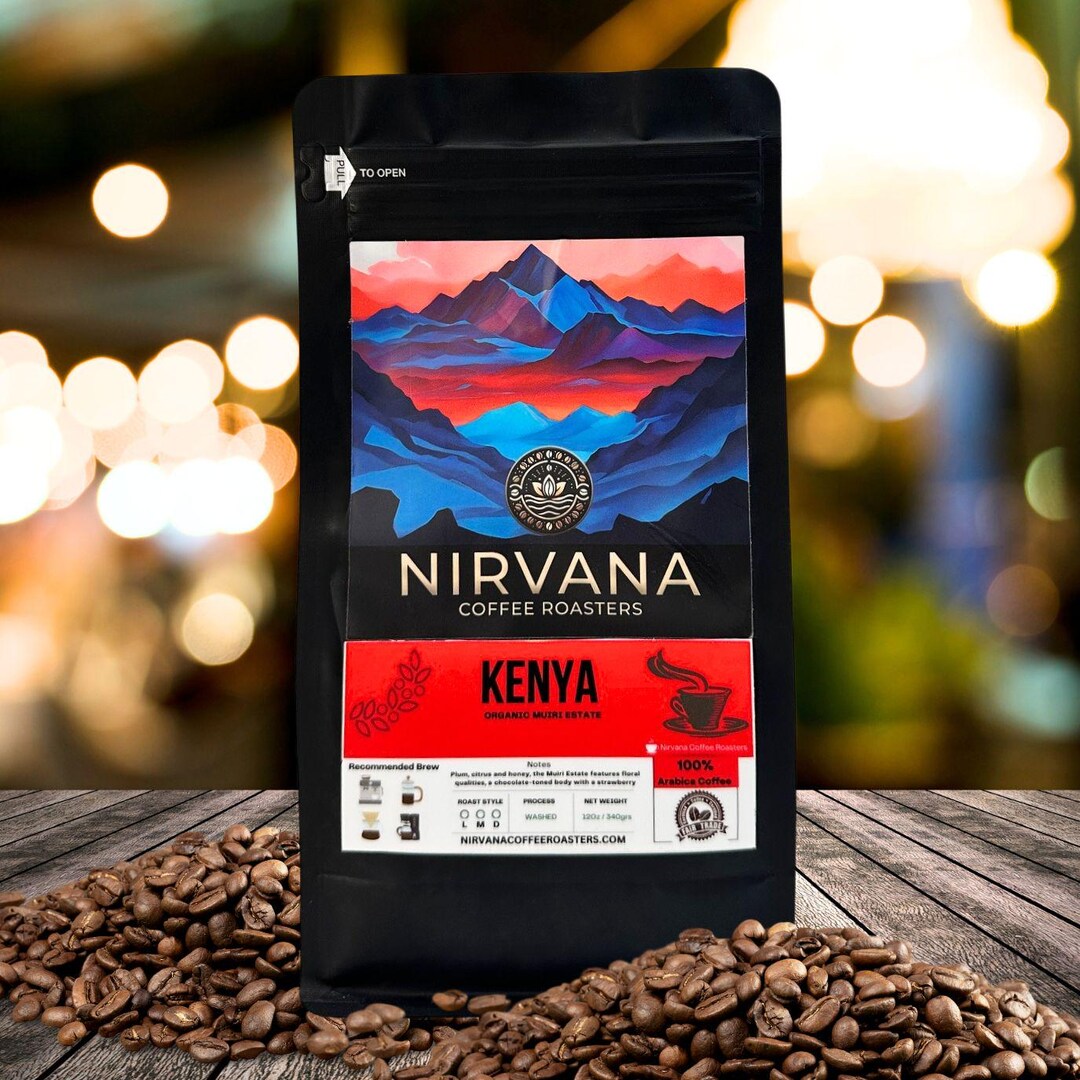 KENYA Organic Coffee Beans From MUIRI ESTATE Freshly Roasted Specialty ...