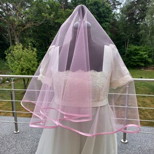 Light Rose Wedding Veil - Etsy