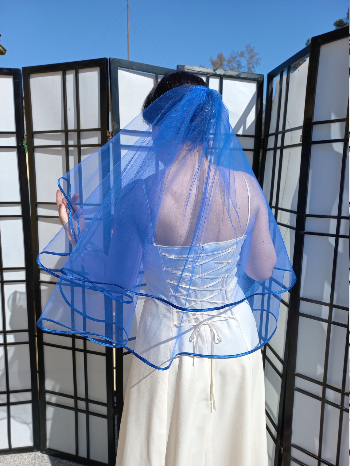 Royal Blue Wedding Veil - Etsy