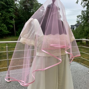 Light Rose Wedding Veil - Etsy