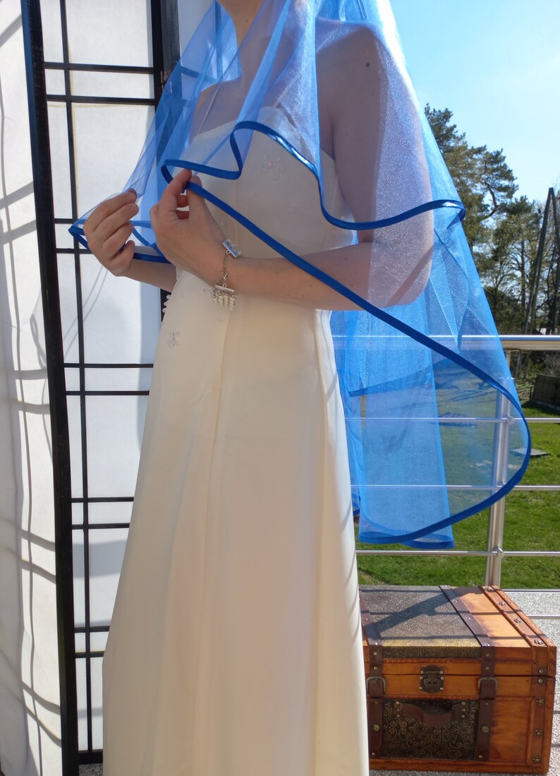 Royal Blue Wedding Veil - Etsy