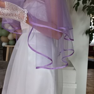 Light Blue Wedding Veil, Two Layers - Etsy