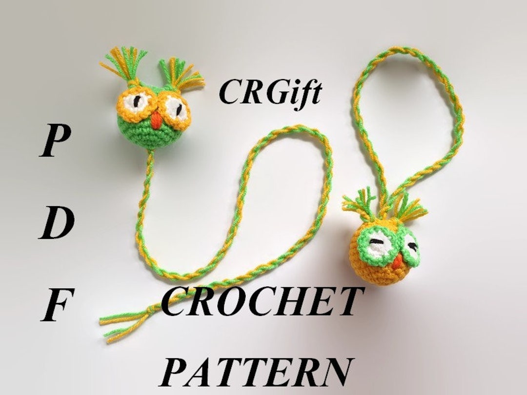 Owl Bookmark and Owl Keychain Crochet Pattern by Crgift - Etsy