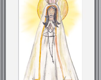Lady of Fatima Poster - Etsy
