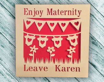 Maternity leave card | Etsy