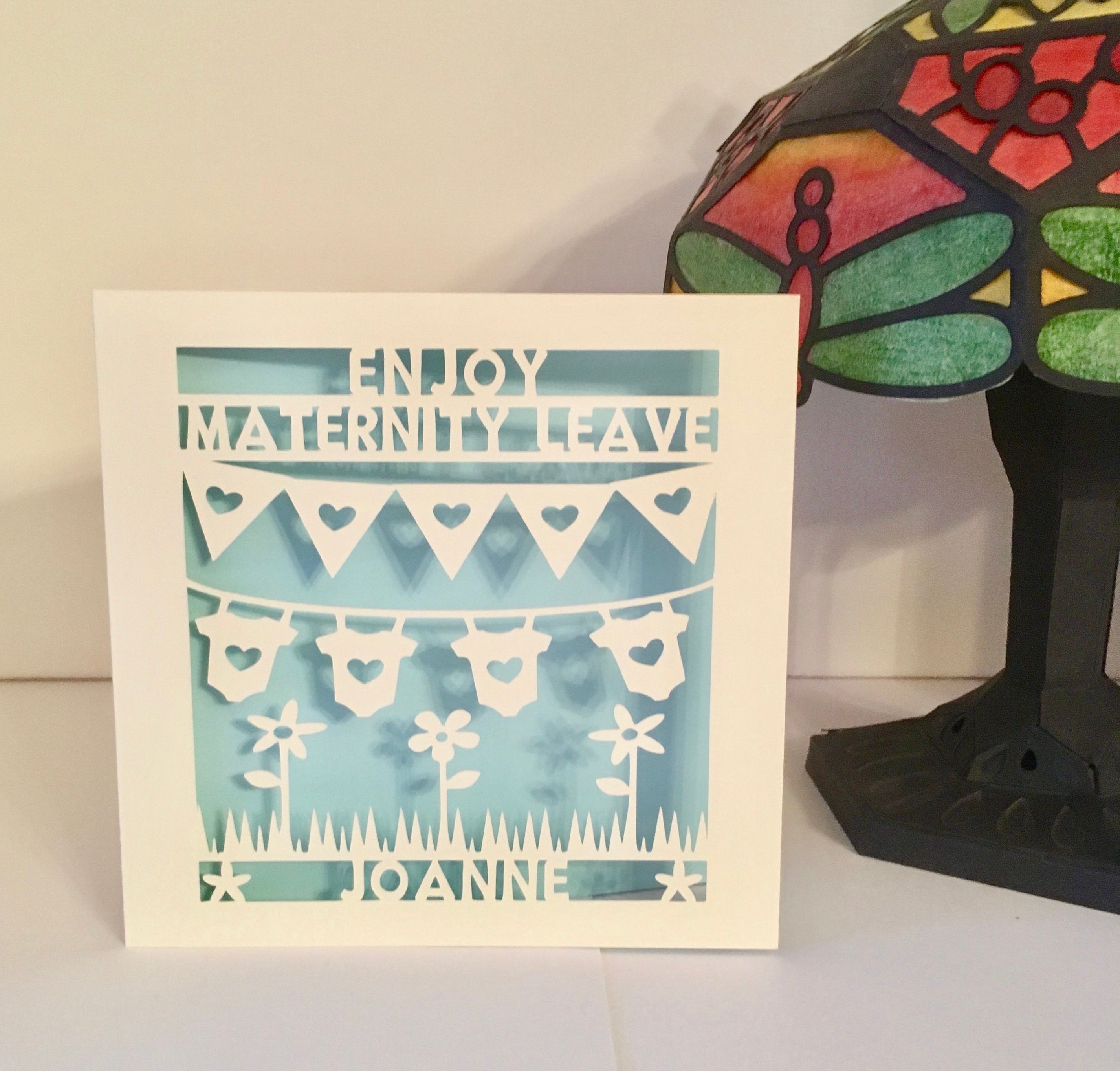 Papercut Personalised Maternity Leave Card - Etsy UK