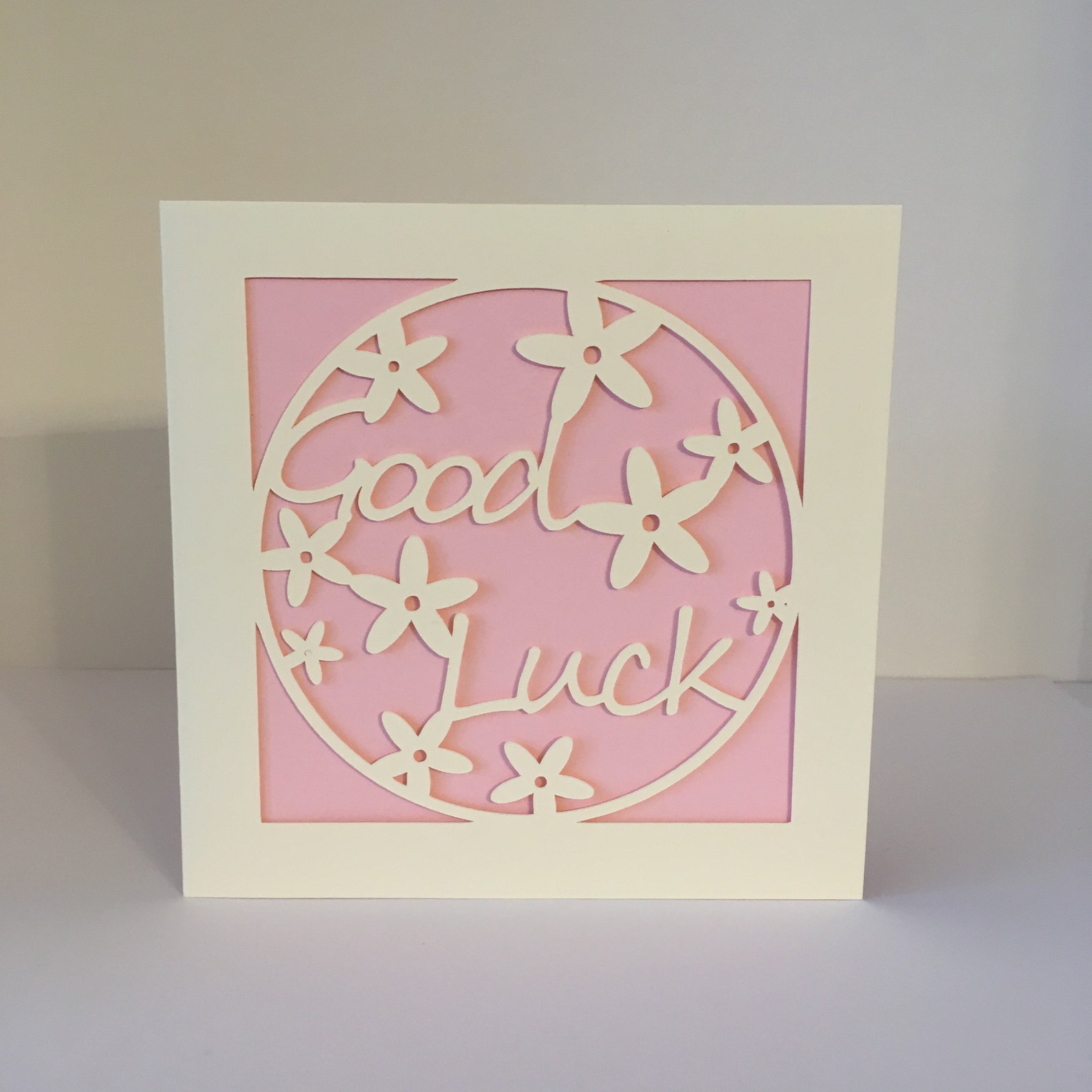 Papercut Good Luck Card - Etsy