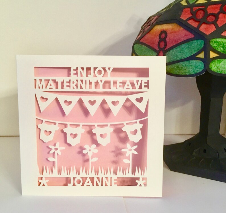 Papercut Personalised Maternity Leave Card - Etsy UK