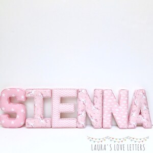 Fabric Letters, PRICE PER LETTER, Initial, Nursery Room Decor ...