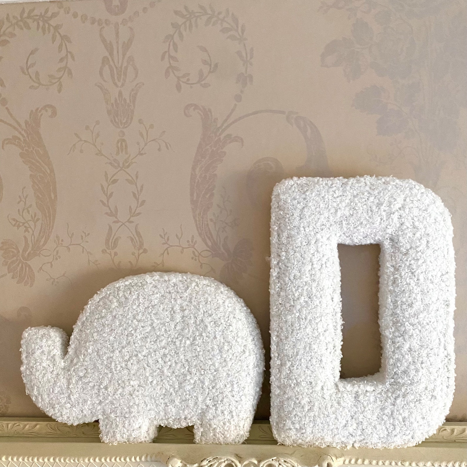 Bouclé Fabric Letters, Animals, Shapes, Initial, Nursery Wall Decor ...