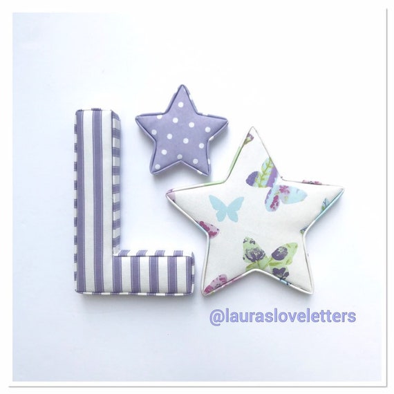 Fabric Padded Letter PRICE PER LETTER Initial Nursery Room | Etsy