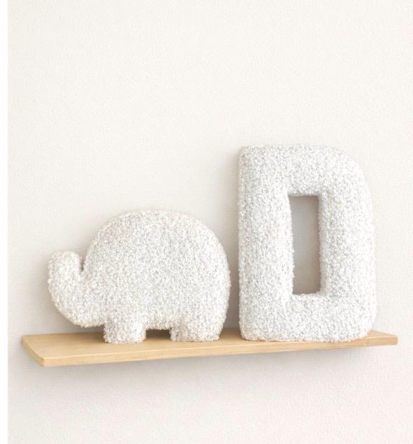 Bouclé Fabric Letters, Animals, Shapes, Initial, Nursery Wall Decor ...