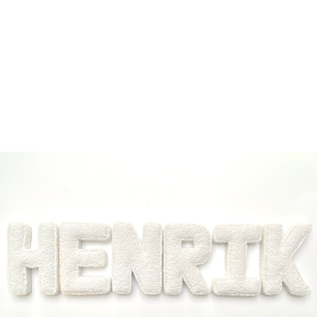 Bouclé Fabric Letters, Animals, Shapes, Initial, Nursery Wall Decor ...