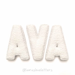 Bouclé Fabric Letters, Animals, Shapes, Initial, Nursery Wall Decor, Personalised Baby Gift ...
