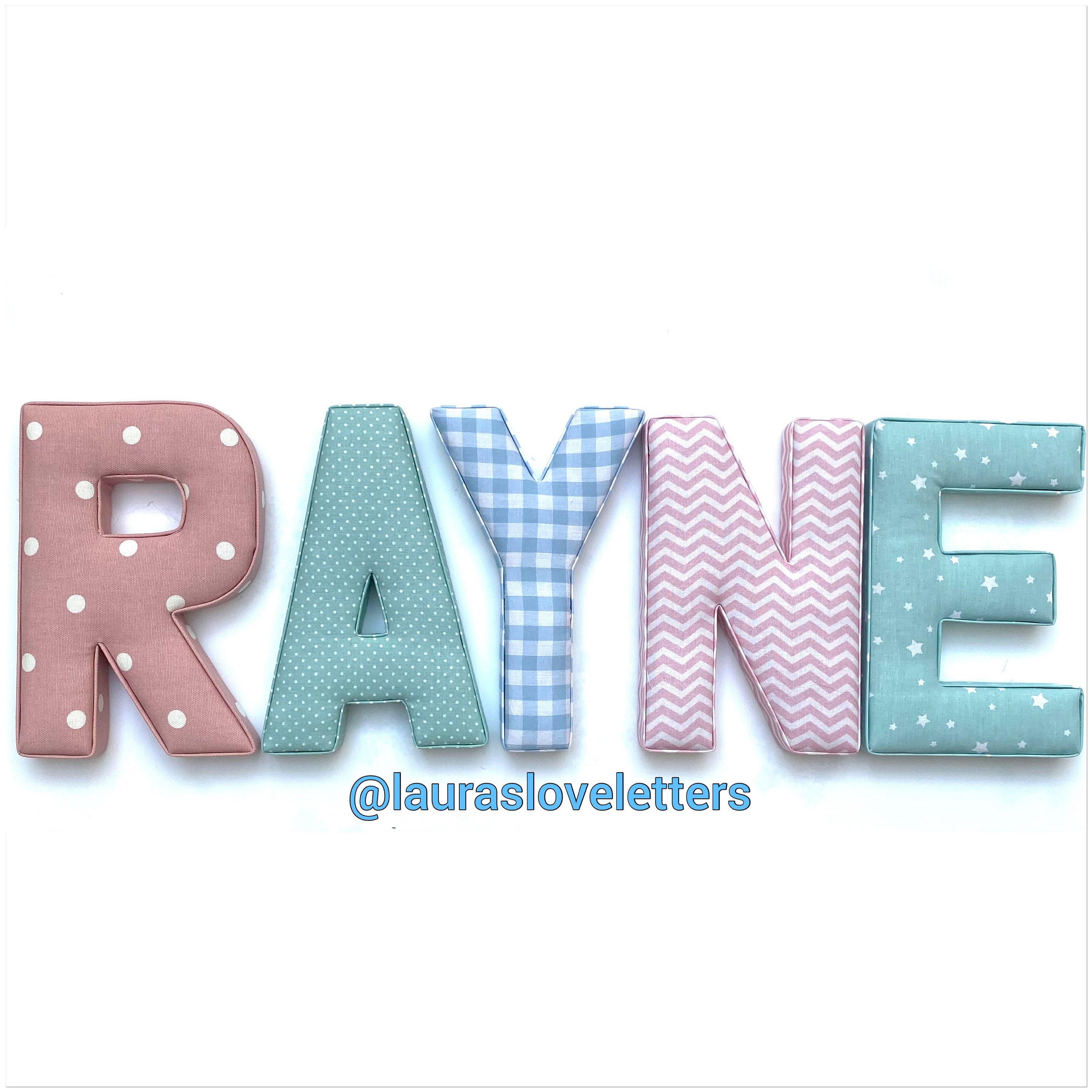 Fabric Pink Padded Letters PRICE PER LETTER Initial Nursery - Etsy UK