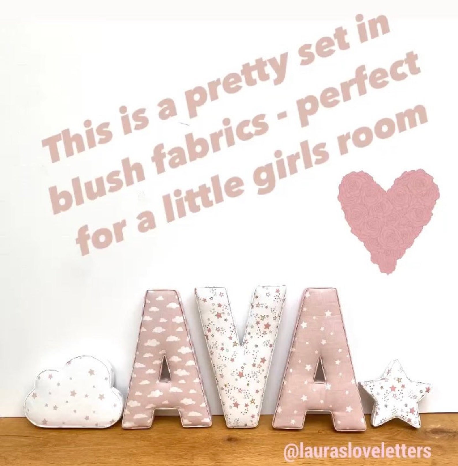 Fabric Pink Padded Letters PRICE PER LETTER Initial Nursery - Etsy UK