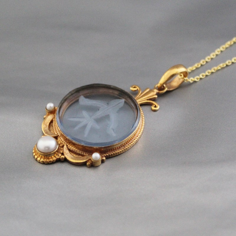 Intaglio Pendant - Etsy