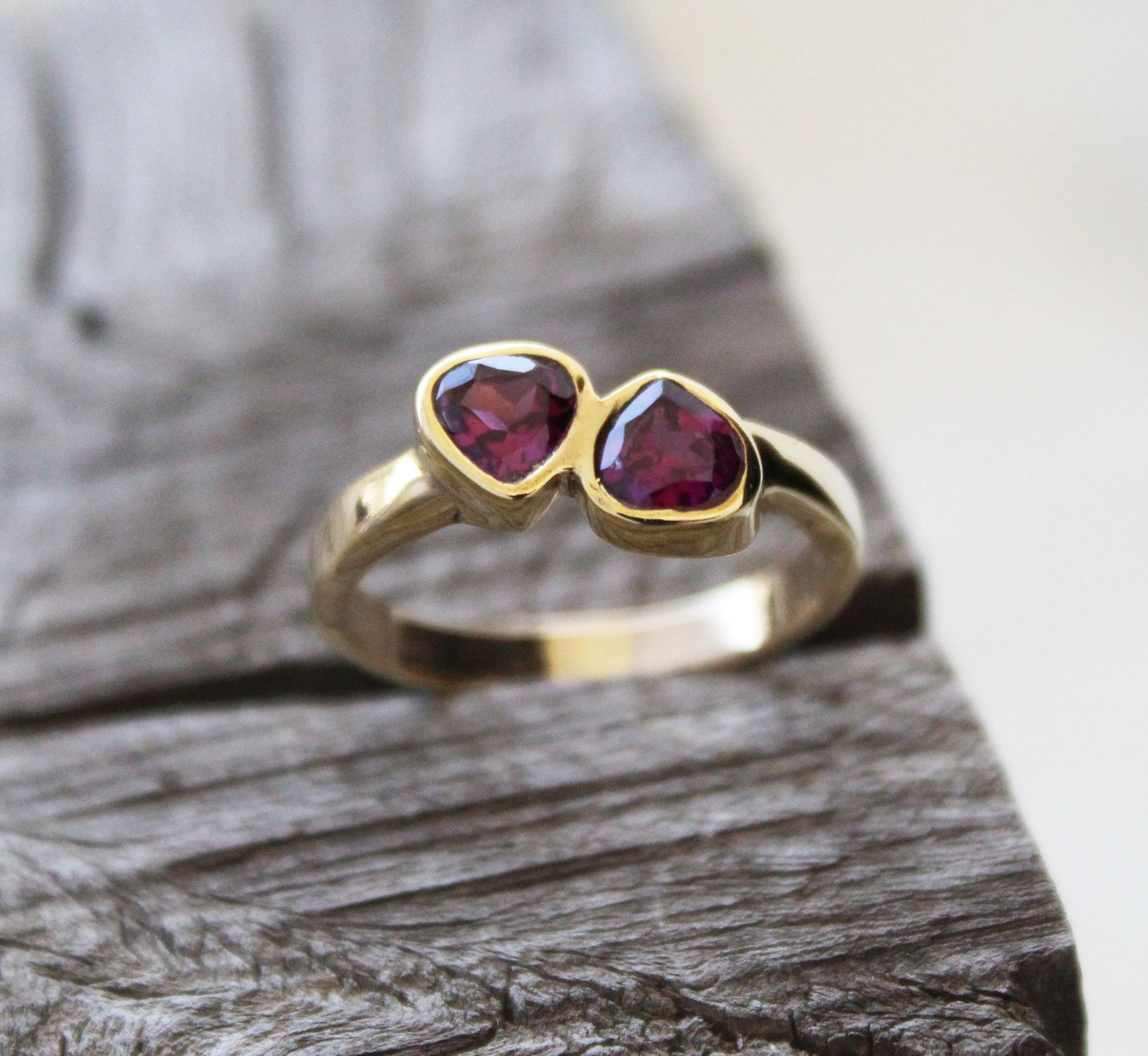 Garnet Ring January Birthstone Ring Promise Ring Dainty | Etsy