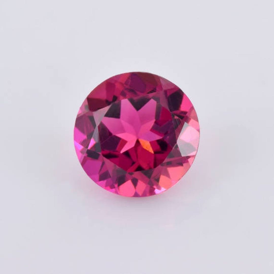 0,80 ct di tormalina rosa naturale da 6x6x3,7 mm di pietra preziosa ...