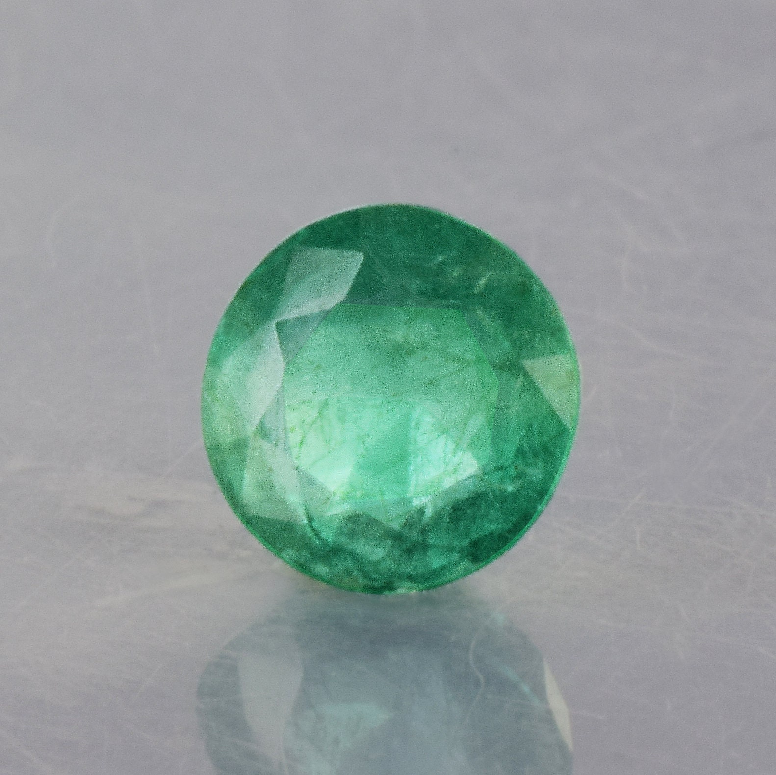 088 cts émeraude verte naturelle 6x6 mm facettes rondes | Etsy