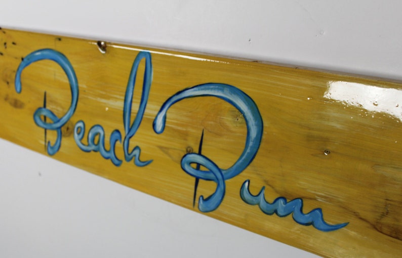 BEACH BUM SIGN - Handpainted Cypress Wood Sign for the Beach Bum in ...