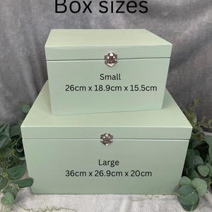 Personalised SAGE Wedding Card Box: Wooden Keepsake Memory Box - Etsy UK