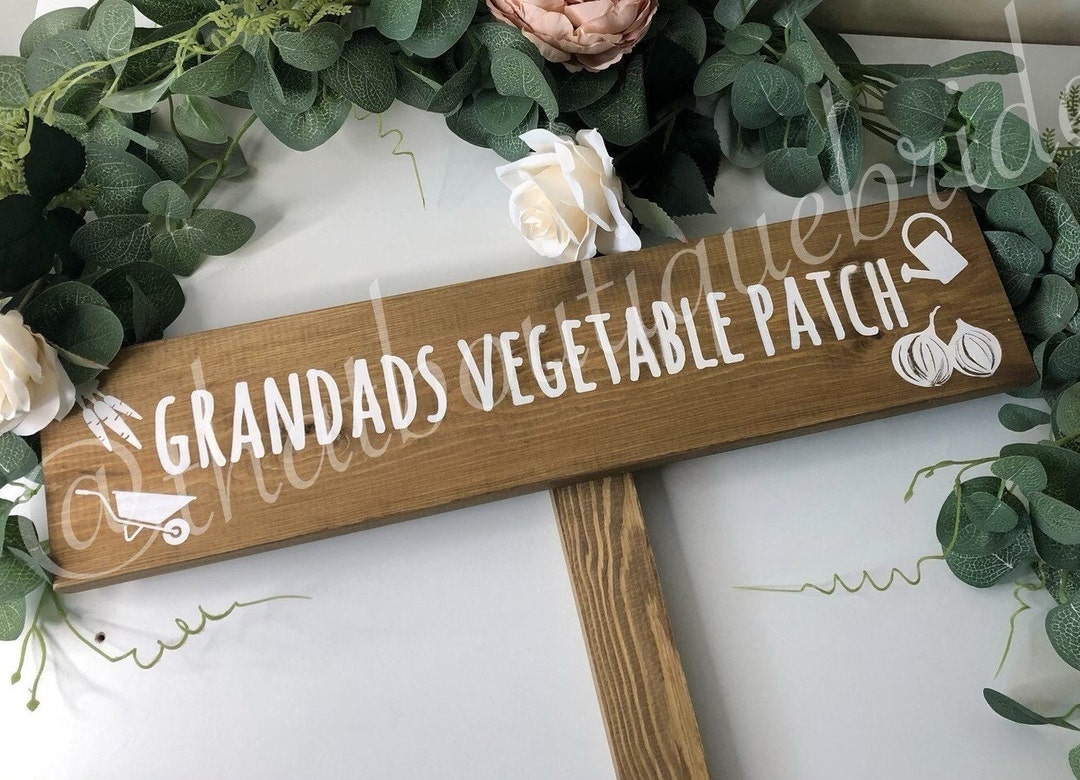 Wooden Rustic Allotment Sign, Rustic Allotment Sign, Personalised ...