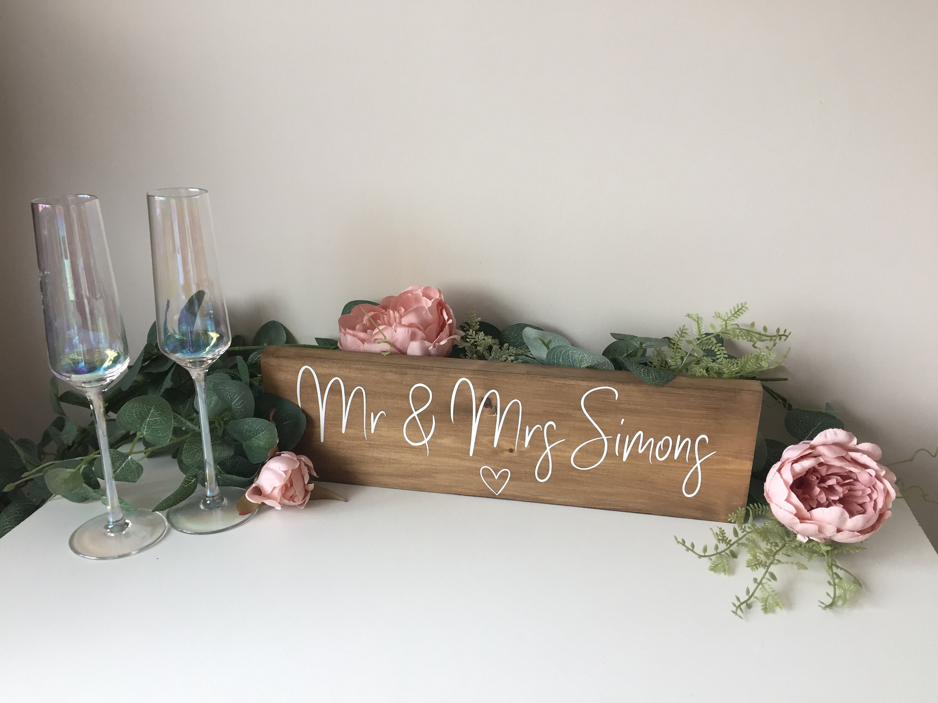 Wedding Top Table Sign Personalised Top Table Sign Rustic - Etsy UK