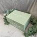 Personalised Sage Wedding Card Box, Wedding Memory Box, Wedding ...