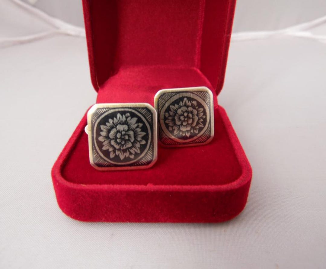 Vintage Russian Sterling Silver 875 Soviet Cufflinks 10.8g - Etsy