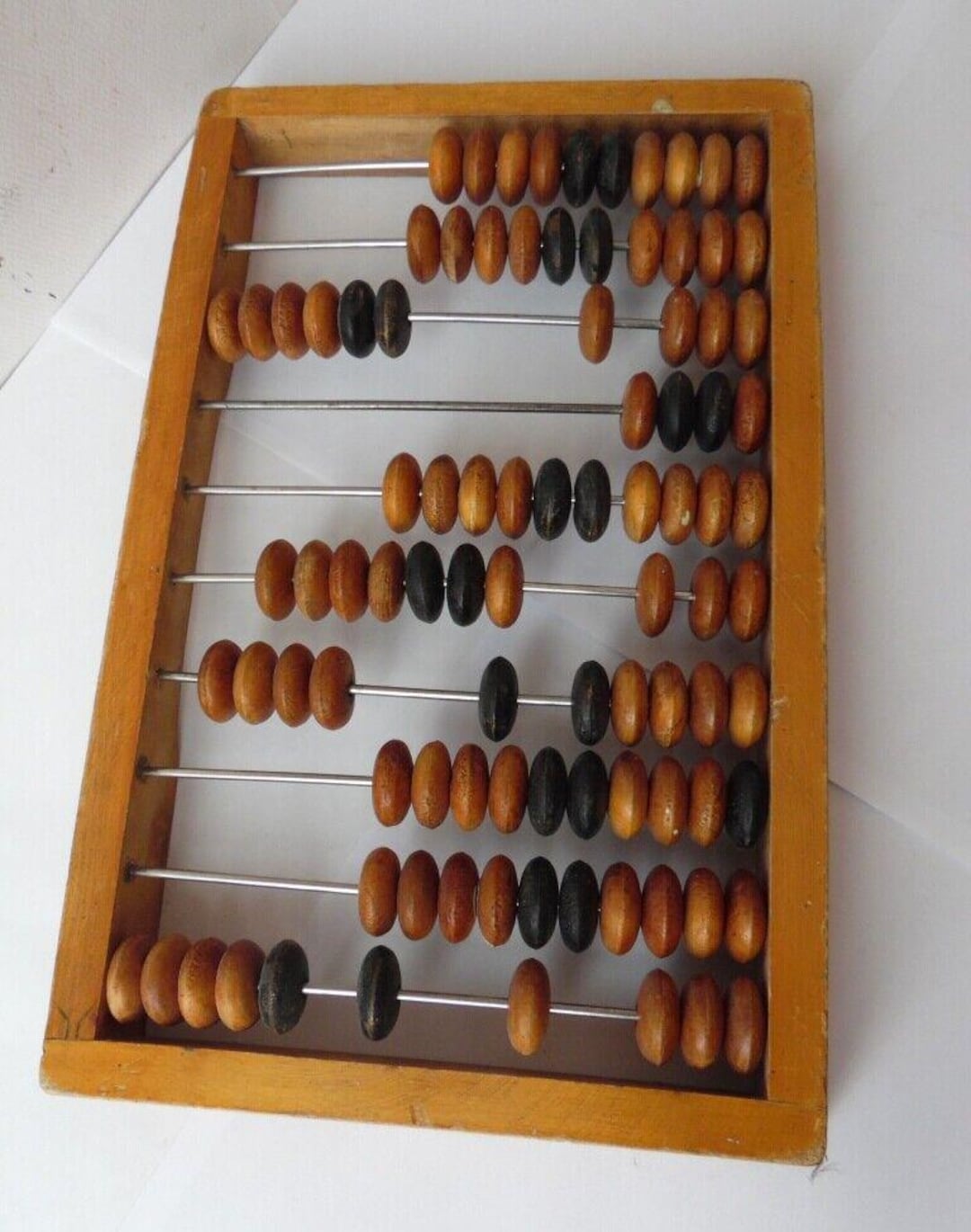 Vintage Russian Wooden Abacus – Retro USSR Wood Calculator, Antique ...