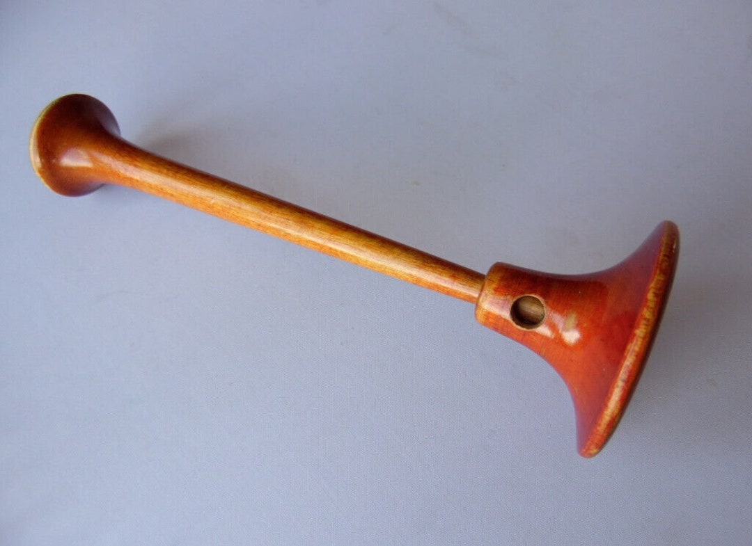 Vintage Wood Stethoscope Ear Trumpet - Medical Monaural Doctor Tool ...