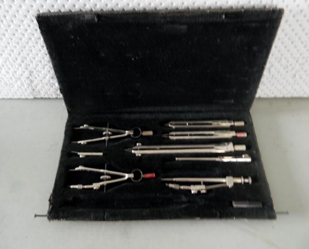 Vintage Soviet Drawing Set – 1960s USSR Engineering Tools, Rare ...