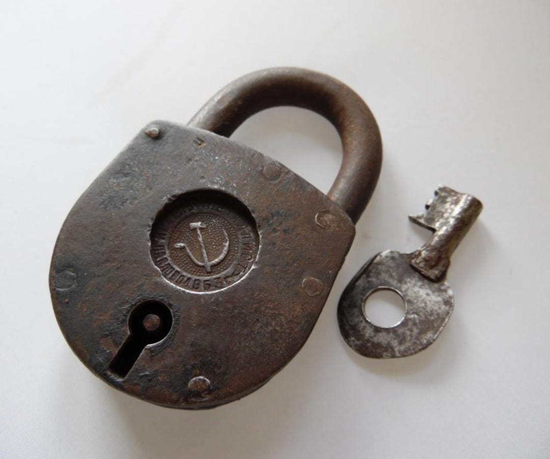 Vintage Soviet Russian Padlock With Key 1953 - Etsy