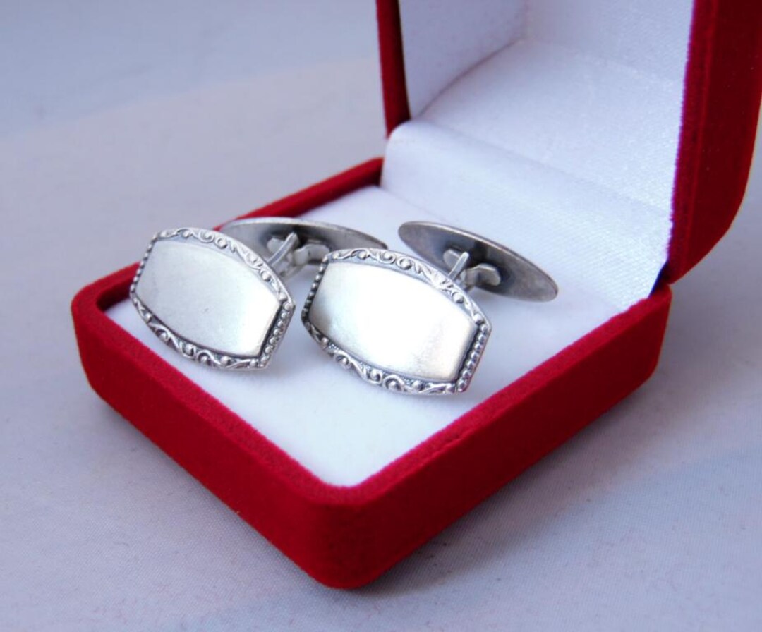 Vintage Russian Sterling Silver 875 Soviet Cufflinks 11.9 G - Etsy