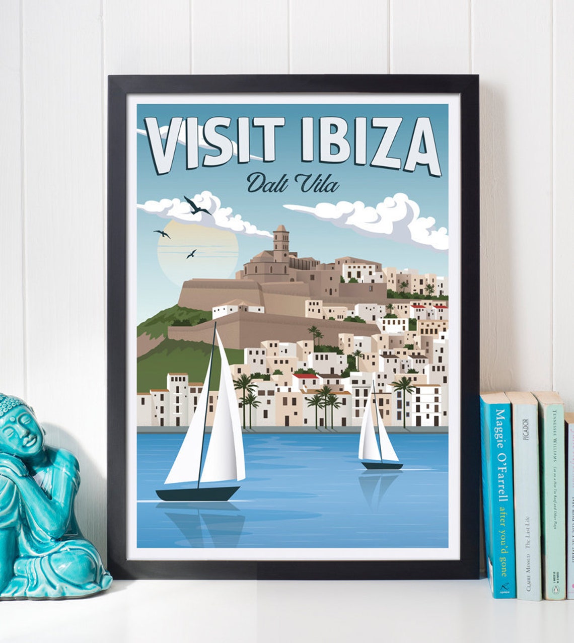 Affiche Vintage Ibiza Voyage Îles Baléares Affiche Affiche | Etsy