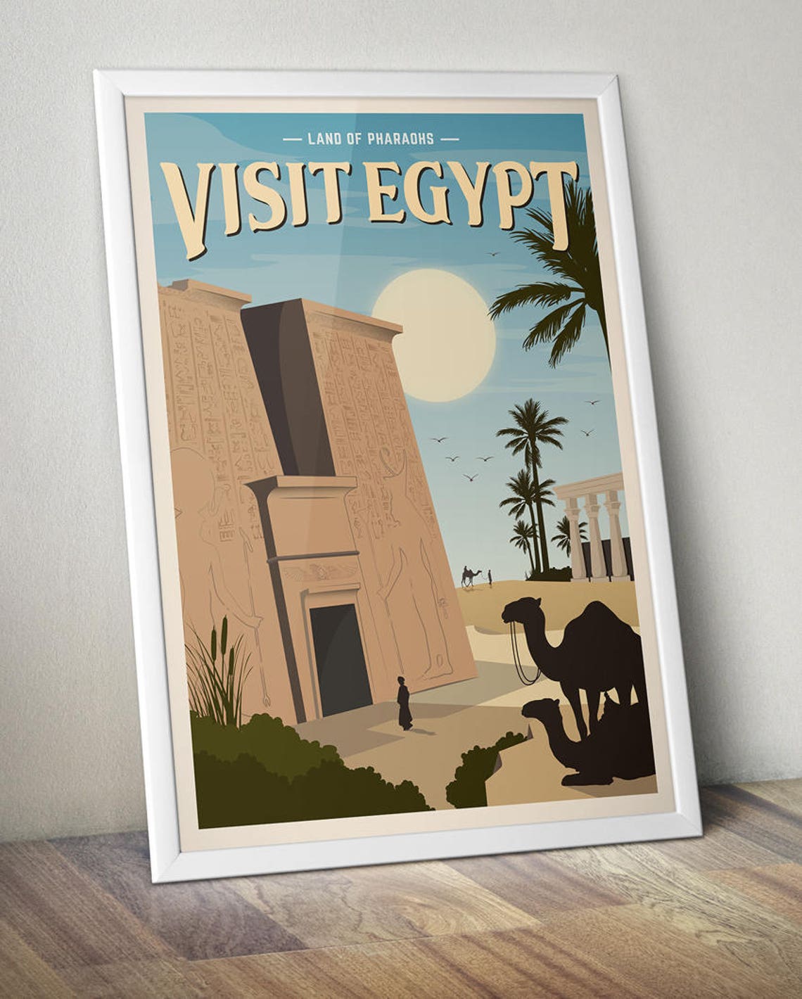 Egypt Vintage Travel Poster Travel Decoration Wall Art - Etsy