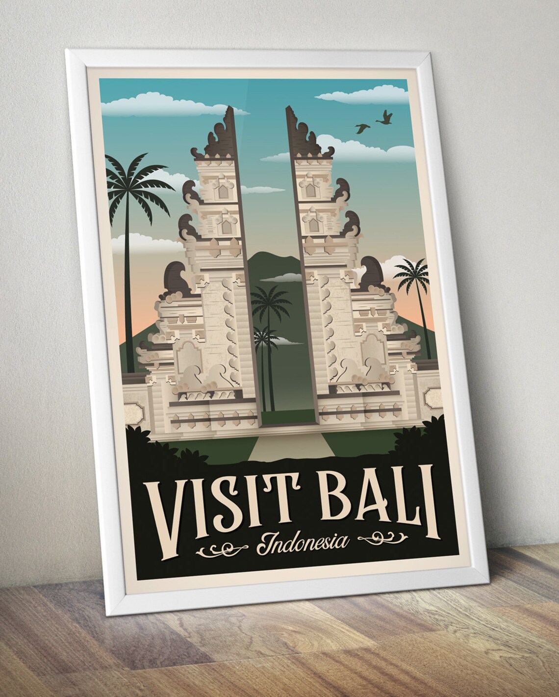 Bali Vintage Travel Poster Bali Travel Poster Decoration - Etsy