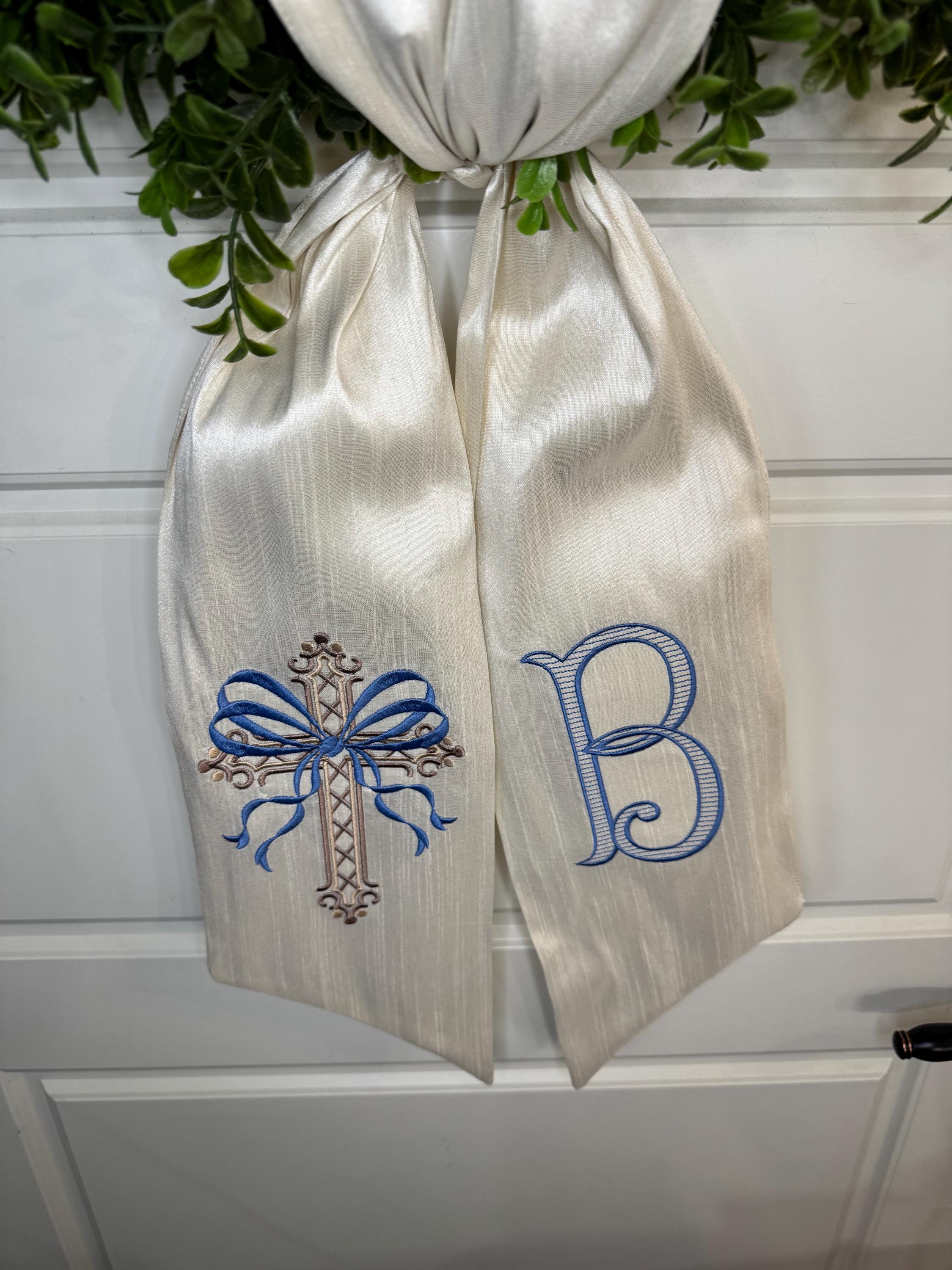 Easter Cross Wreath Sash - Etsy