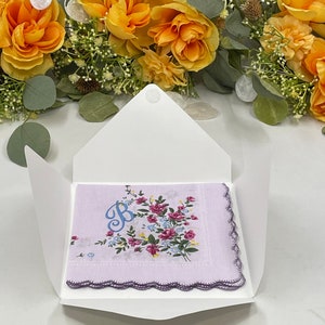 Handkerchief Gift Box, Flat Fold Envelope for Wedding Handkerchiefs ...